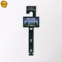China Customized Printed 140mm Plastic Belt Hangers For Supermarket for sale