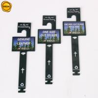 China Customized Printed 140mm Plastic Belt Hangers For Supermarket for sale