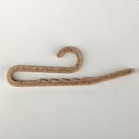 China Natural Color Biodegradable Single Plastic Sock Hooks 2mm Thick for sale