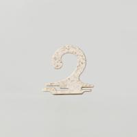 China Eco Friendly Biodegradable 25x25mm Small Plastic Hooks For Garments for sale