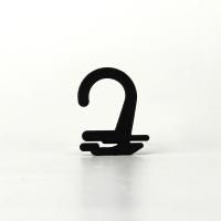 China 2mm 2.5mm Thick PE Black Plastic Hooks Silkscreen Printing for sale