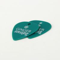 China Leaf Shape Dark Green Small Plastic Hooks For Packaging for sale
