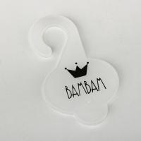 China OEM ODM 1.8g White Plastic Hooks Silver Foiling Logo for sale