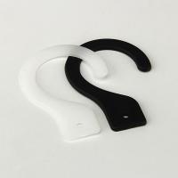 China Simple White Black Solid Color Small Plastic Hooks Without Logo for sale