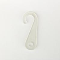 China 17mmx43mm Small Flat Plastic J Hook Hanger For Hats Stocking for sale