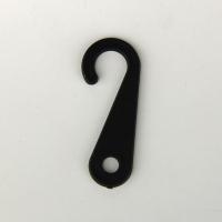 China 17mmx43mm Small Flat Plastic J Hook Hanger For Hats Stocking for sale