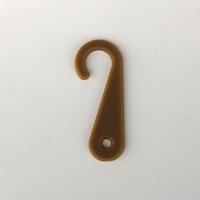 China 17mmx43mm Small Flat Plastic J Hook Hanger For Hats Stocking for sale