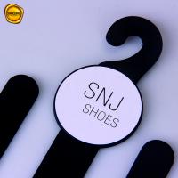 China OEM Multifunction Plastic Shoe Hangers Hot Stamping Logo for sale