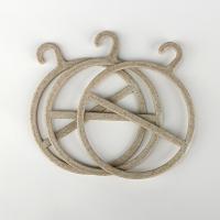 China Customized Color Round Plastic Scarf Hanger 11cmX13.6cm for sale