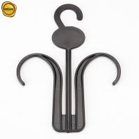 China Non Slip Bathroom Black Plastic Shoe Hangers 12.6cm*17cm for sale