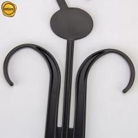 China Non Slip Bathroom Black Plastic Shoe Hangers 12.6cm*17cm for sale