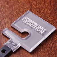 China Luxury Embossed Logo Fashion Plastic Belt Hook For Display for sale