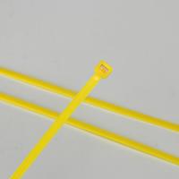 China Multi Purpose Yellow Nylon Cable Ties 3.6mmX250mm Self Locking Nylon 66 Cable Ties for sale