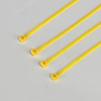 China Multi Purpose Yellow Nylon Cable Ties 3.6mmX250mm Self Locking Nylon 66 Cable Ties for sale