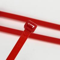 China 7.6mmX200mm Red Self Locking Nylon Cable Ties UV Resistant for sale