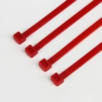China 7.6mmX200mm Red Self Locking Nylon Cable Ties UV Resistant for sale
