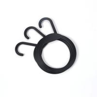 China 16.5x13cm 7.5g Black Round Hanging Scarf Organizer For Clothing Store for sale
