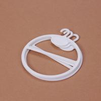 China 17*13cm Durable Black Oval Plastic Scarf Hangers Customized Logo for sale