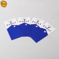 China Custom Printed Folding Blue Header Card Bag Topper For Neckerchief for sale