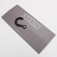 China Silver Logo Printed 700gsm Fabric Paper Header Cards With Hanger for sale