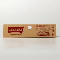 China 12cm*15cm Jeans Folded Custom Header Cards With Punch Hole for sale