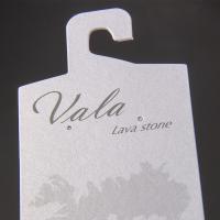 China 500gsm White Pearl Paper Header Cards for sale