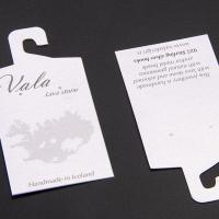 China 500gsm White Pearl Paper Header Cards for sale