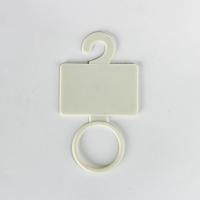 China White Rectangle Plastic Scarf Holder Hanger Customized Logo Closet Scarf Organizer for sale