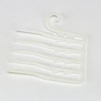 China Logo Printed Plastic Suspender Hanger For Socks And Underwear for sale