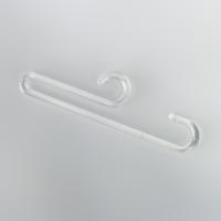 China 105mmx23mm Recyced White PE Sock Clothes Hanger For Drying Dispaly for sale