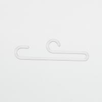 China 105mmx23mm Recyced White PE Sock Clothes Hanger For Drying Dispaly for sale
