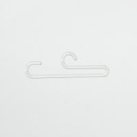 China 105mmx23mm Recyced White PE Sock Clothes Hanger For Drying Dispaly for sale