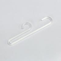 China 105mmx23mm Recyced White PE Sock Clothes Hanger For Drying Dispaly for sale
