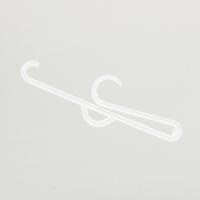 China PE Semitransparent Plastic Sock Hangers With Foil Printing Logo for sale