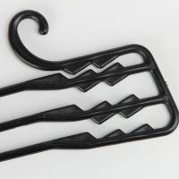 China 102mmx22mm Custom 3 Legs Black Plastic Clothes Hanger For Socks for sale