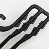 China 102mmx22mm Custom 3 Legs Black Plastic Clothes Hanger For Socks for sale