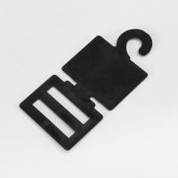 China Customized Brand 5.3*11CM DIY Tie Coat Hanger With Sticker Label for sale