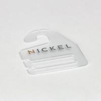 China Frosted Translucent Plastic Scarf Hanger With Double Hook for sale