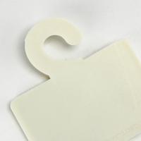 China White Rectangle Plastic Scarf Holder Hanger Customized Logo Closet Scarf Organizer for sale