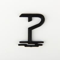 China Custom Design Black and White Biodegradable Small Plastic Hangers Hooks for sale
