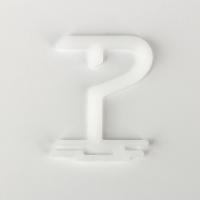China Custom Design Black and White Biodegradable Small Plastic Hangers Hooks for sale