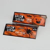 China Custom Hallow Scream Spider Bunting Paper Header Cards Printing For Display for sale