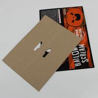 China Custom Hallow Scream Spider Bunting Paper Header Cards Printing For Display for sale