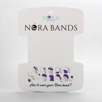 China 2mm Thickness Custom Cardboard Hangers Hair Bands Display Thick Paper Hangers for sale