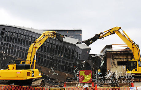 High-rise building demolition High-rise building demolition