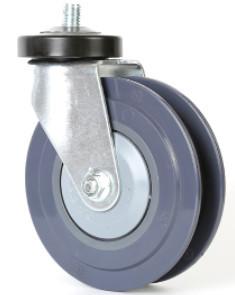 China PP Core Shopping Cart Caster Wheels , 125mm Shopping Trolley Castors for sale