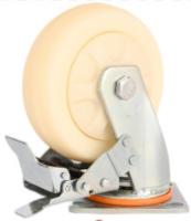 China Nylon PP 6 Inch Heavy Duty Caster Wheels 5.5mm Braket Thickness for sale