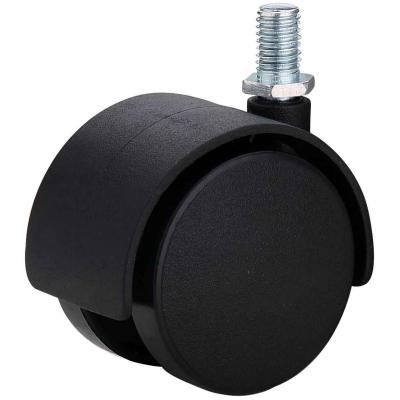 China 1.5 inch stem twin wheel furniture casters for sale