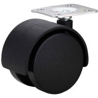 China 50mm nylon double wheel furniture castors for sale