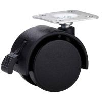 China 50mm nylon double wheel furniture castors for sale